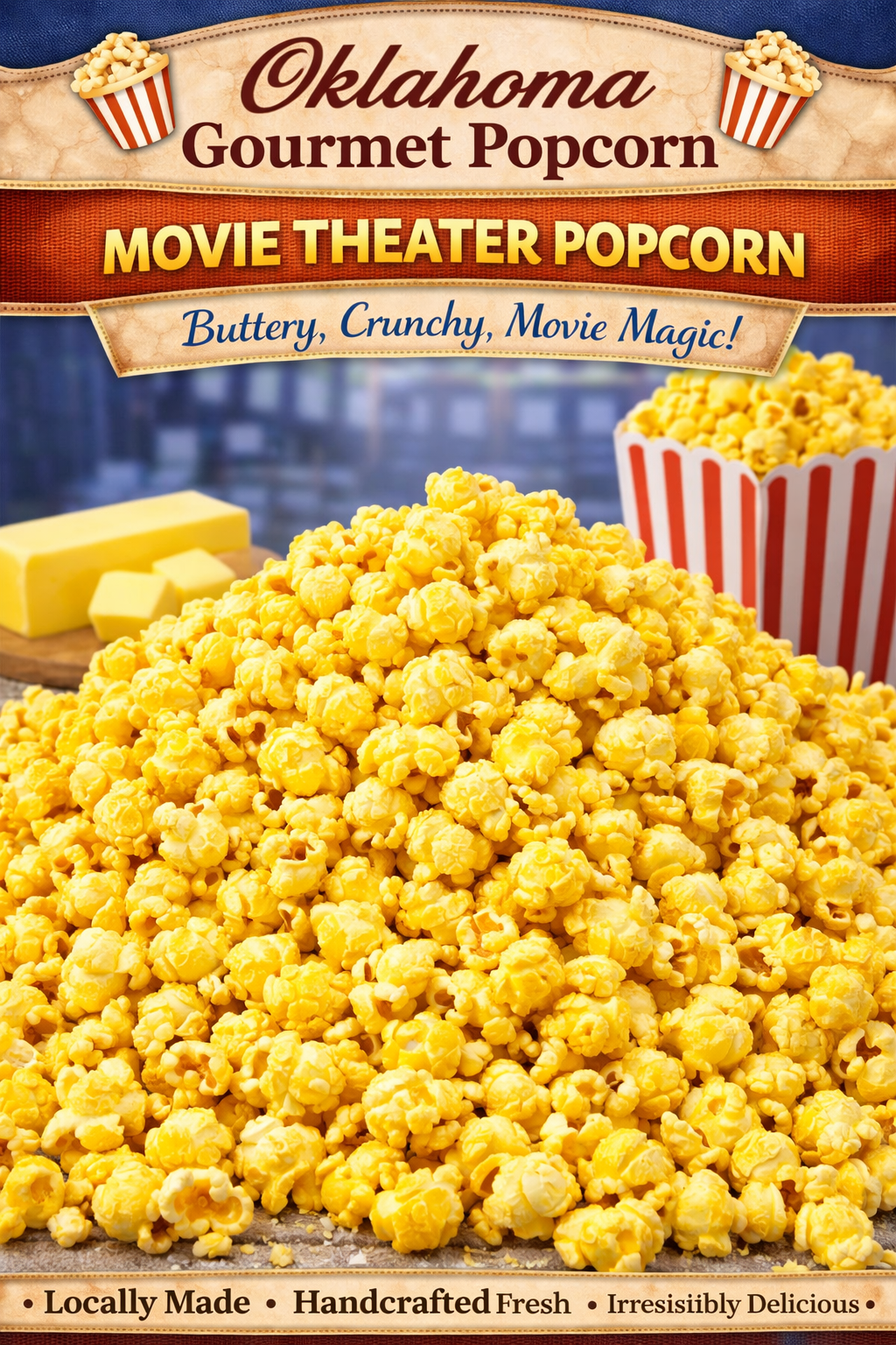 Movie Theater Popcorn | Oklahoma Gourmet Popcorn