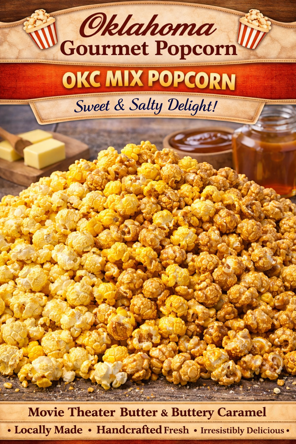 OKC Mix | Oklahoma Gourmet Popcorn